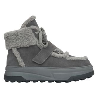 Estro & Luminara Femme, Chaussures, Gris, Taille: 37 EU Bottines à cheville en velours gris foncé