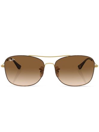 Ray-Ban Sonnenbrille mit eckigem Gestell - Gr&uuml;n