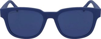 Lacoste Homme, Accessoires, Bleu, Taille: 53 MM Lunettes de soleil bleu mat