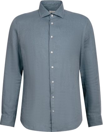 Seidensticker Herren Business Hemd - Slim Fit - Soft - Kent-Kragen - Langarm - 100% Leinen