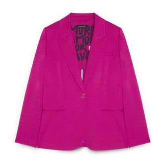 Fiorella Rubino Punto Milano Blazer - - Jackets - Damen - Rosa - 2XL