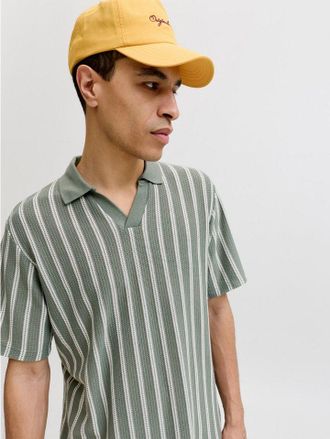 Jack & Jones Poloshirt JPRBLUHARRY SS SPLIT NECK POLO SN Baumwollmischung, regular fit