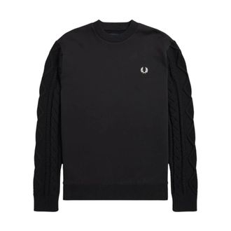 Fred Perry Klassisches Sweatshirt - - Sweatshirts & Hoodies - Herren - Schwarzk - M