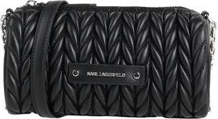 Karl Lagerfeld K/WEAVE MINI ZIP BARREL CROSSBODY BAG
