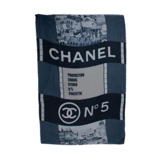 Chanel CC Cinema Schal - - Accessories - Damen - Blau - ONE SIZE