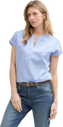 Tom Tailor Damen 1046189 Bluse, 22758 - Dreamy Blue, 46 EU