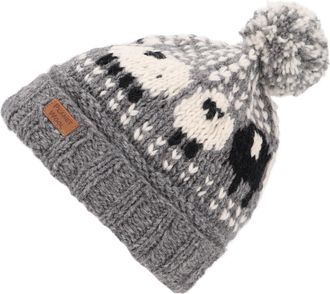 Guru Shop Bommelm&uuml;tze aus Nepal, M&uuml;tze aus Schurwolle, Winterm&uuml;tze Sheep - Grau, Herren/Damen, Synthetisch