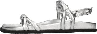 Elena Iachi Femme, Chaussures, Gris, Taille: 40 EU M55 Flat Sandal