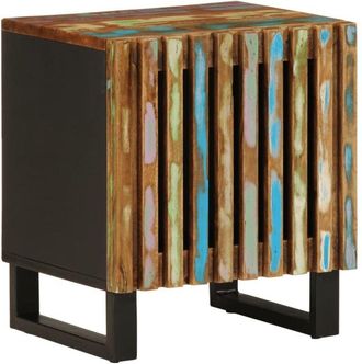 vidaXL Nachttisch 40x34x46 cm Altholz Massiv Vidaxl