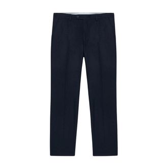 Brooks Brothers Marineblaue Regular Fit Flat-Front Hose aus Wollmischung - - Trousers - Herren - Blau - W30