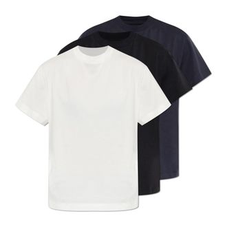 Jil Sander 3er-Pack Kurzarm-T-Shirts - - Tops - Damen - Mehrfarbig - L