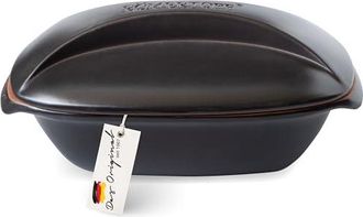 Römertopf Römertopf Bräter CULINARIO für 4 Personen - 3 Liter Schmortopf mit Deckel aus Keramik - Zum Schmoren, Braten und Dampfgaren - Backofengeeignet