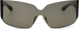 Balenciaga Mono shield-frame sunglasses - Gris