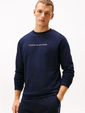 Tommy Hilfiger Sweatshirt TRACK TOP Loungesweatshirt, Rundhals, regular fit, schlichtes Design