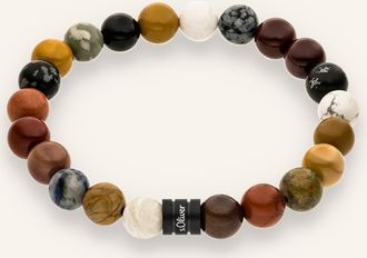 s.Oliver S.Oliver Armband Aus Textil braun