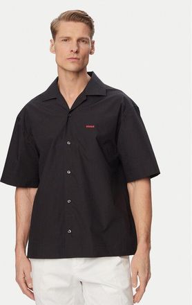 HUGO BOSS Hemd Espino 50560580 Schwarz Oversize
