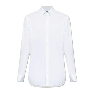 Giorgio Armani Stretch-Stoffhemd mit Kragenst&auml;bchen - - Shirts - Herren - Wei&szlig; - 3XL
