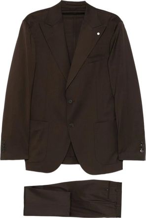 Luigi Bianchi Mantova Homme, Costumes, Brun, Taille: 3XL Costume crois&eacute;