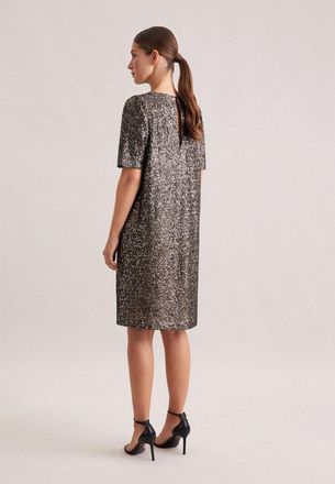 Seidensticker Sommerkleid 1/2 Rundhals Pailletten