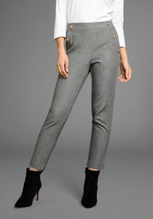 Laura Scott Schlupfhose mit goldfarbenen Zierkn&ouml;pfen