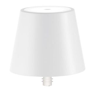 Zafferano Lampe Poldina Stopper, Lampe-Capuchon Rechargeable Sans Fil avec Contrôle Tactile, Convient pour Salon et Extérieur, Variateur, 2200-3000 K, Hauteur 1