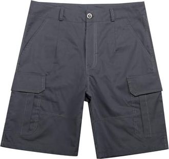 Generic 2026 Pantalon cargo pour homme Short extensible classique, gris, 3XL