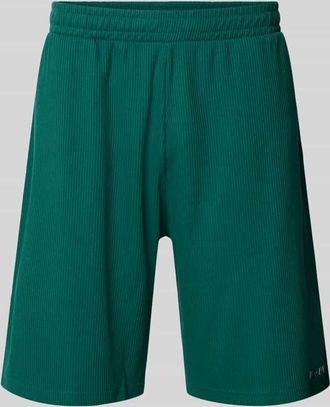 Review Straight Fit Sweatshorts mit Strukturmuster