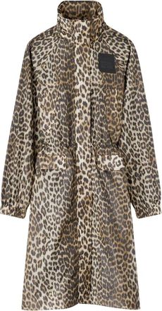 Ganni Femme, Manteaux, Multicolore, Taille: 38 FR Flyweight Nylon Leo Parka