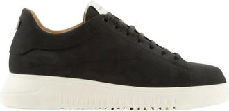 Emporio Armani Homme, Chaussures, Noir, Taille: 42 EU Baskets Basses