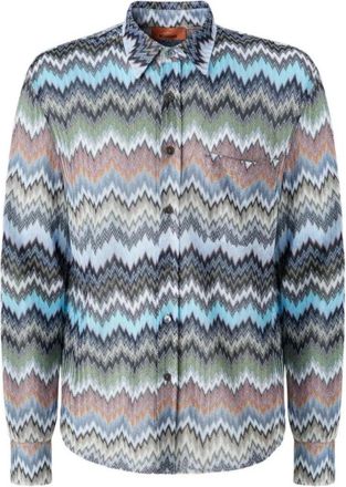 Missoni Homme, Chemises, Multicolore, Taille: L Long Sleeve Shirt