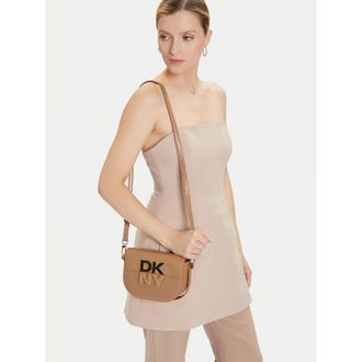 DKNY Handtasche DKNY Echo Sm Flap Cbody R42EKE28 Braun