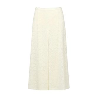 Philosophy di Lorenzo Serafini Floral Lace Midi Skirt - - Skirts - Damen - Wei&szlig; - S
