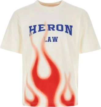 Heron Preston Homme, Tops, Multicolore, Taille: XS Law Flames T-Shirt