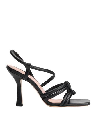 8 by YOOX LEATHER SQUARE TOE HIGH-HEEL SANDAL