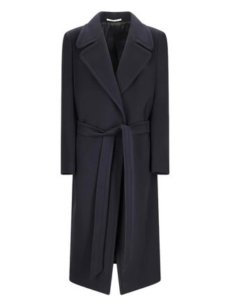 Tagliatore manteau croisé à taille ceinturée - Bleu