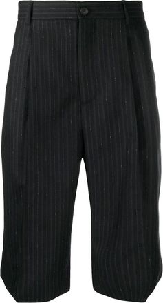 Ferragamo Homme, Shorts, Bleu, Taille: XL Striped Tailored Shorts