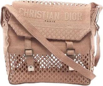 Dior Sac bandouli&egrave;re en toile Pre-owned - Femme - Pre-owned - Rose - Taille: ONE Size