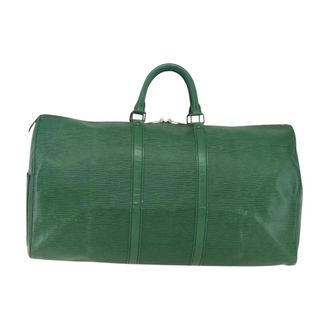 Louis Vuitton unisex, Pre-owned, Vert, Taille: ONE Size Sac de voyage Keepall Pre-owned