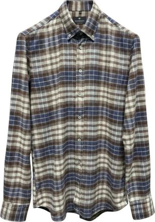 Bastoncino Homme, Chemises, Multicolore, Taille: 3XL Chemise &agrave; carreaux boutonn&eacute;e