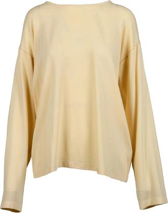 Fabiana Filippi Elegante Viskose-Elastan Bluse - - Blouses & Shirts - Damen - Beige - M