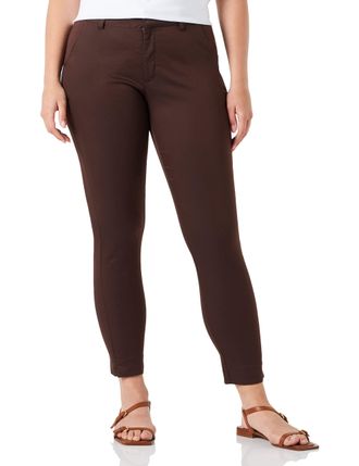 Kaffe Kaffe Damen Kalea Chino Pant Freizeithosen, Java