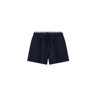 Emporio Armani Homme, Maillots de bain, Bleu, Taille: S Short de bain avec ceinture logo