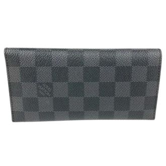 Louis Vuitton Portefeuille en tissu Vintage Pre-owned - Homme - Pre-owned - Noir - Taille: ONE Size