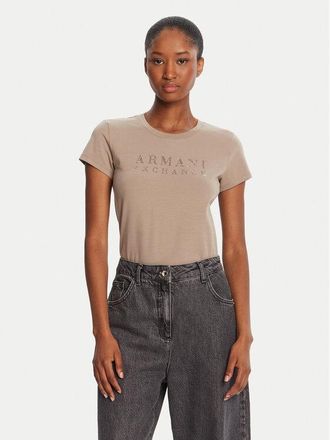 A|X Armani Exchange T-Shirt XW001349 AF17173 U6242 Beige Regular Fit