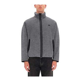 Diesel Full-Zip Mock Neck Track Jacket - - Jackets - Herren - Grau - L