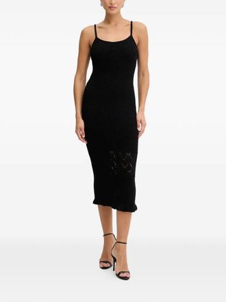 Guess Co robe sans manches &agrave; coupe mi-longue - Noir