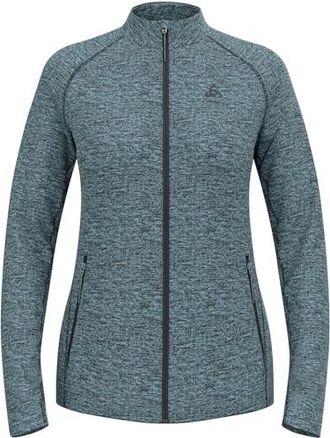 Odlo Veste polaire Tencia pour femme - Couche interm&eacute;diaire - T-shirt de randonn&eacute;e &agrave; manches longues