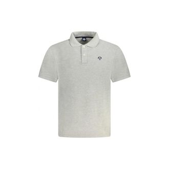 North Sails Homme, Tops, Gris, Taille: XL Polo en coton avec logo