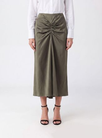 Victoria Beckham Hoch taillierter, geraffter Midi-Bleistiftrock