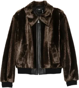 Amiri Faux-fur Panelled Jacket